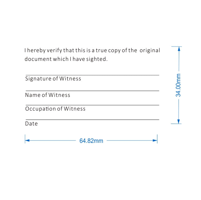 AML Verify Stamp - I hereby verify that this is a true copy of the ori