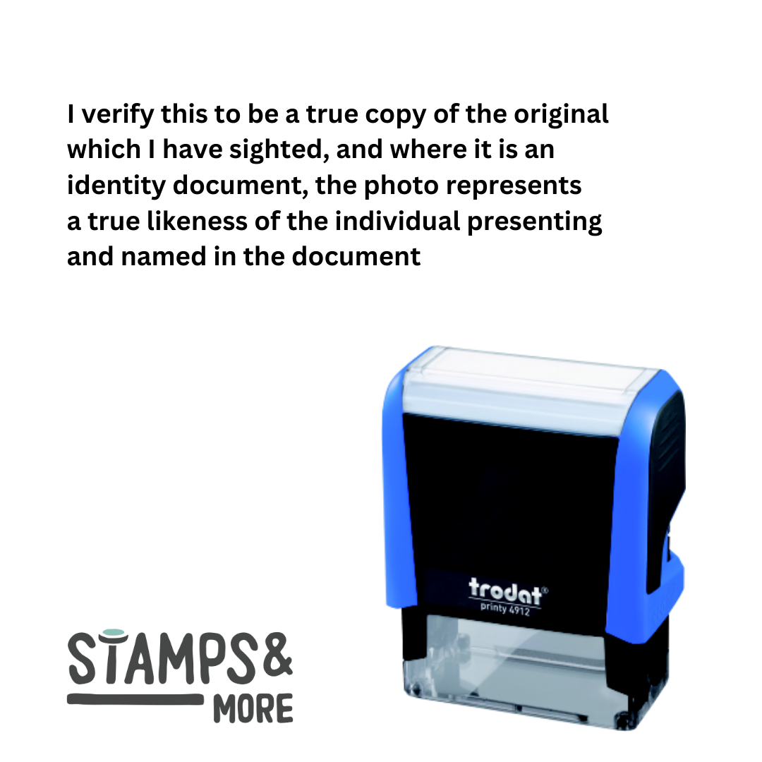 Self Inking Rubber Legal Stamp | I VERIFY THIS TO BE TRUE