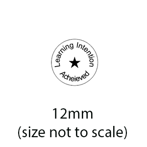 Learning Intention Achieved - 12mm Circle
